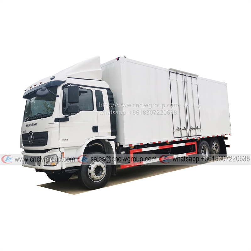 SHACMAN 9 meter 18 ton Box Cargo Truck Closed Van Lorry for logistic ...